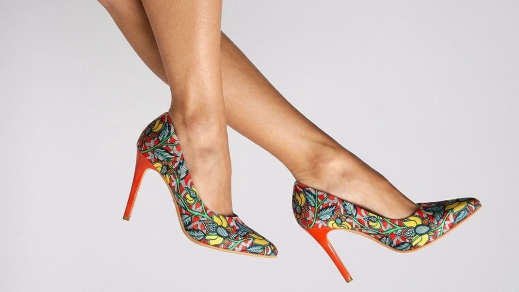 Buy Handmade High Heel Stilettos Online with Traditional Indian Prints ...