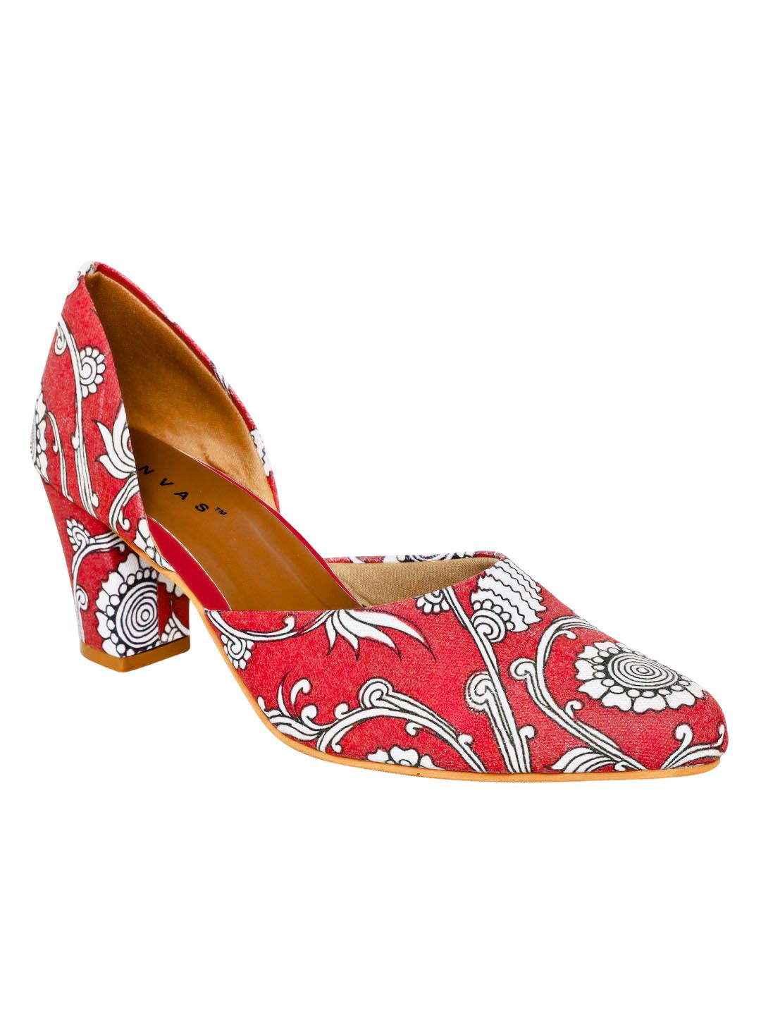 Buy Handmade Heel Sandals for Women. Unique Printed Heel by KANVAS – Kanvas