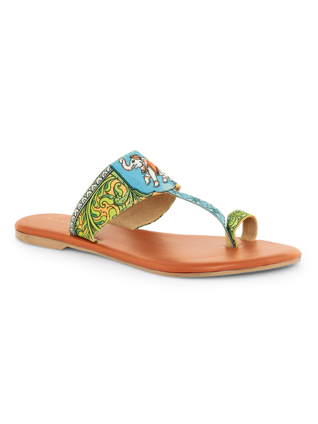 Buy Women's Designer Kolhapuri Slippers Handmade In India by KANVAS ...