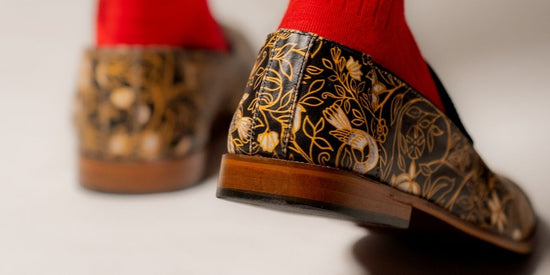 Handmade Designer Shoes Inspired by Indian Art and Textile @KANVAS – Kanvas