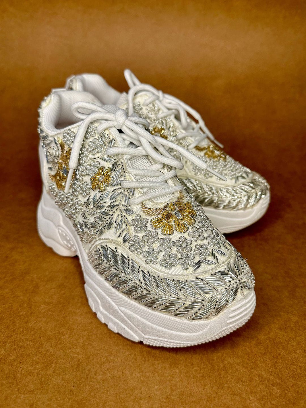 India Inspired Printed Sneakers for Women. Bridal Sneakers by KANVAS ...