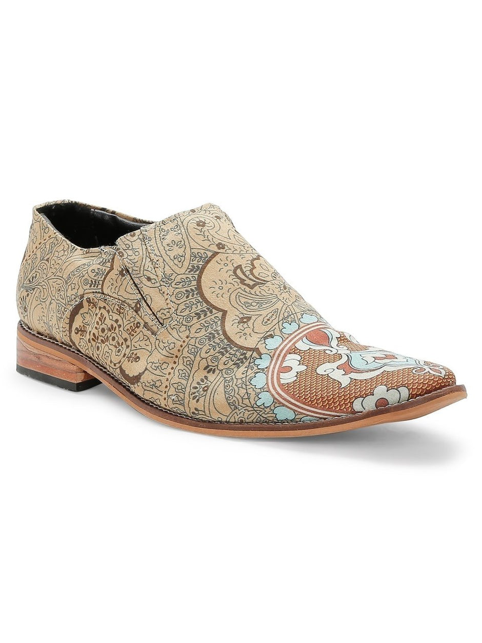 Shop for Unique Handcrafted Indian Art Inspired Printed Loafers for Men ...