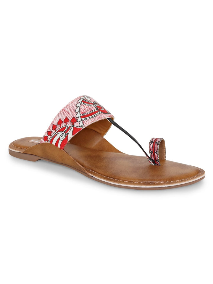 Buy Women's Designer Kolhapuri Slippers Handmade In India by KANVAS ...