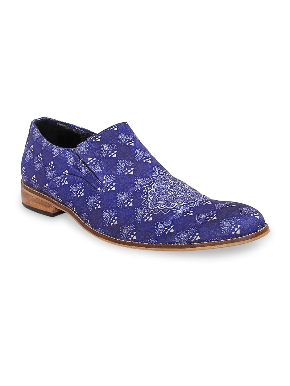 Shop for Unique Handcrafted Indian Art Inspired Printed Loafers for Men ...